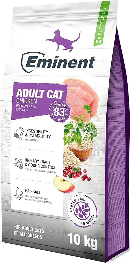 Eminent Adult Cat - Chicken | High Premium Cat Food Gluten Free | Dry ...